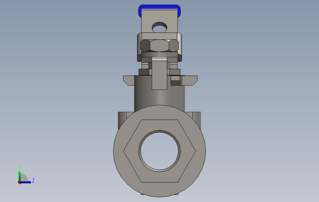 球阀门手动不锈钢内螺纹球阀dn15solidworks 2011模型图纸下载 懒石网