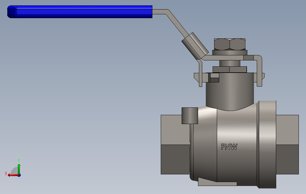 球阀门手动不锈钢内螺纹球阀dn15solidworks 2011模型图纸下载 懒石网