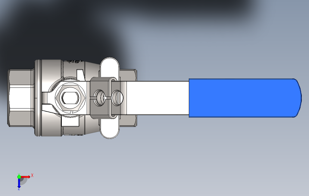 球阀门手动不锈钢内螺纹球阀dn20solidworks 2011模型图纸下载 懒石网