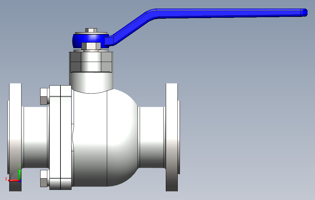 874阀门dn50真空球阀宁波仪表solidworks 2011模型图纸下载 懒石网