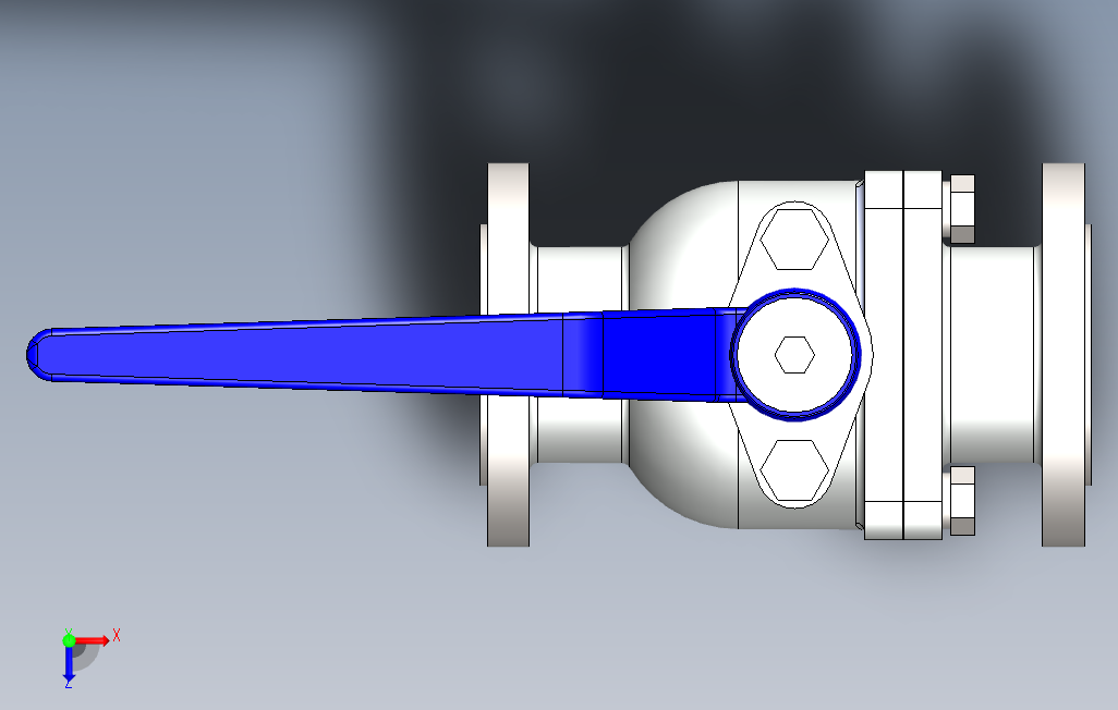 874阀门dn50真空球阀宁波仪表solidworks 2011模型图纸下载 懒石网