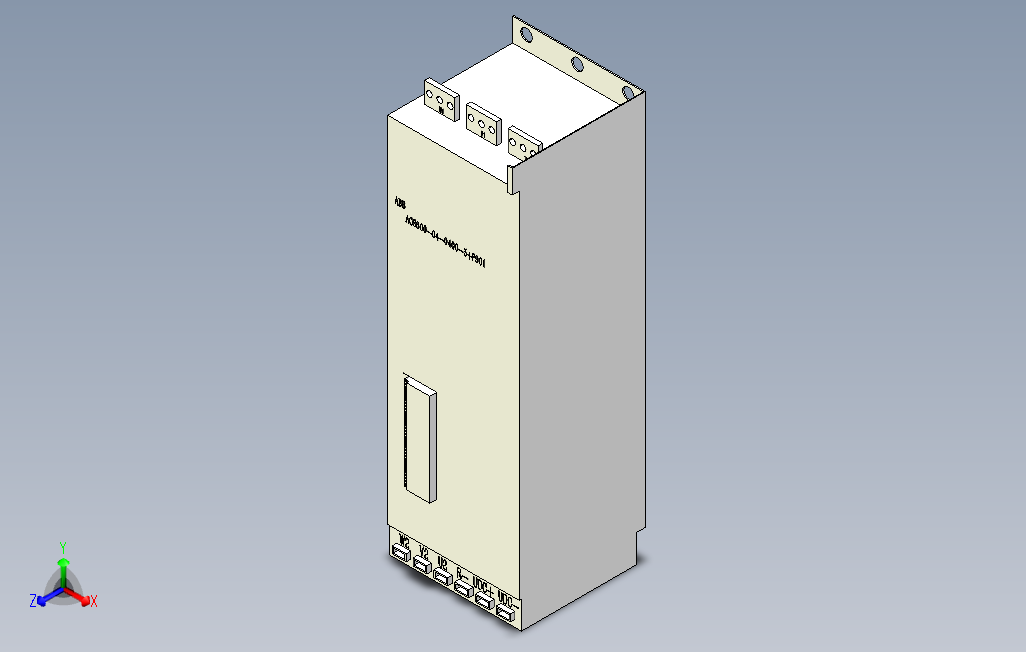 电气标准件ABB_ACS800-04-0400_CATIA_模型图纸下载 – 懒石网
