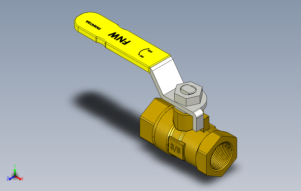 阀门___DN10_STEP_模型图纸下载 – 懒石网