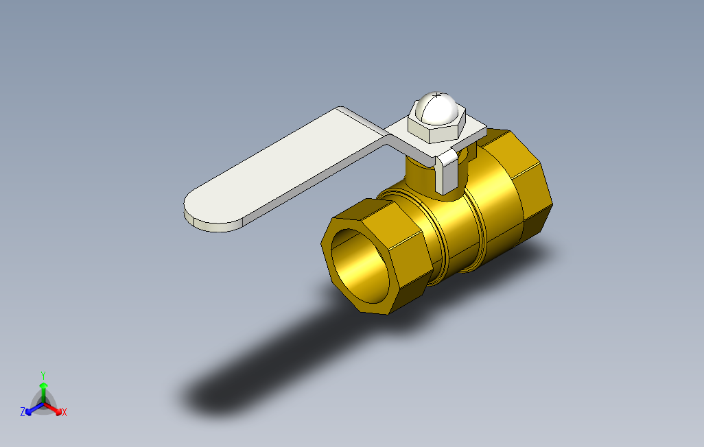 阀门___DN15-1_STEP_模型图纸下载 – 懒石网