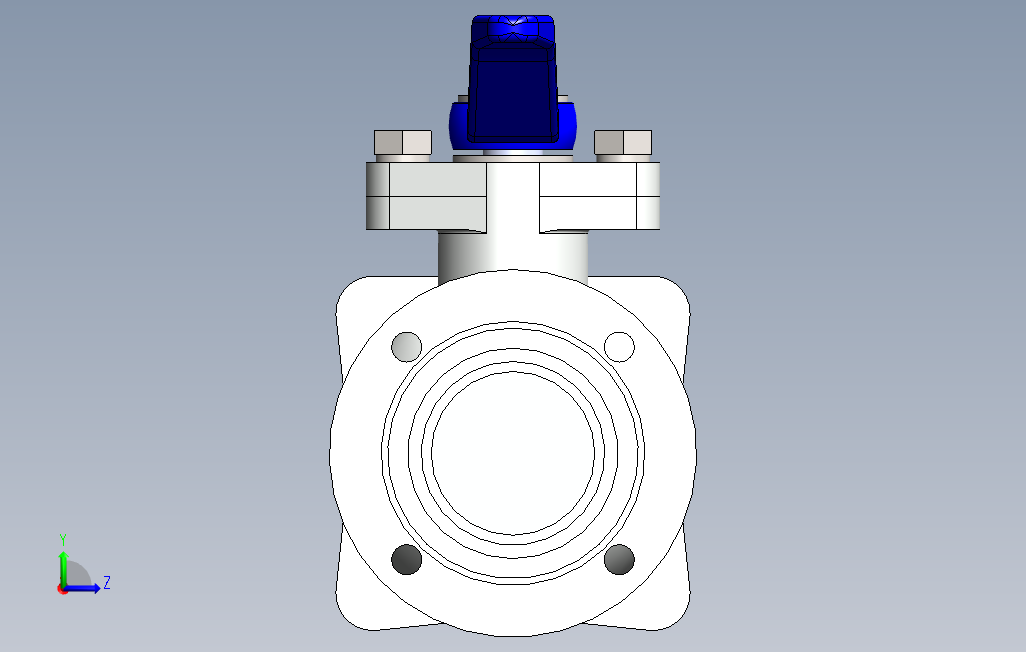 阀门dn50真空球阀宁波仪表solidworks 2011模型图纸下载 懒石网