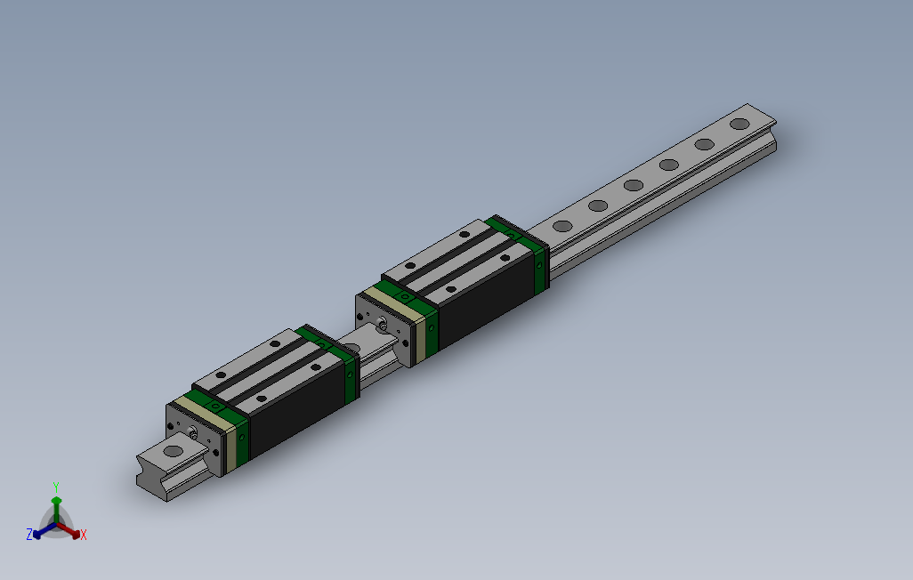 直线导轨线性滑轨RGH-CA╱RGH-HA[RGH45CAE2R900EZ0CI＋ZZ╱E2╱RC]_SOLIDWORKS 2018_模型图纸 ...