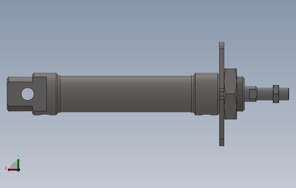 QGBX-T-MF1杆端法兰型气缸[QGBX-T-MF1-20-50]_SOLIDWORKS 2018_模型图纸下载 – 懒石网