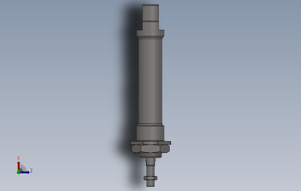 QGBX-T-MF1杆端法兰型气缸[QGBX-T-MF1-20-50]_SOLIDWORKS 2018_模型图纸下载 – 懒石网