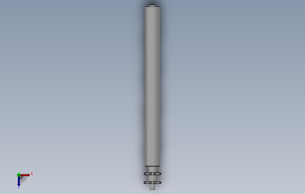 标准型双链型链轮传动滚筒 Aopws38 12 400 Fq Solidworks 2018模型图纸下载 懒石网