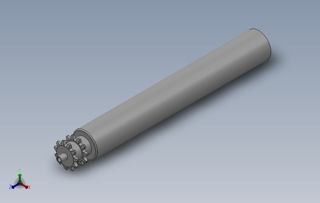 标准型双链型链轮传动滚筒 Aopws57 12 400 Fq Solidworks 2018模型图纸下载 懒石网