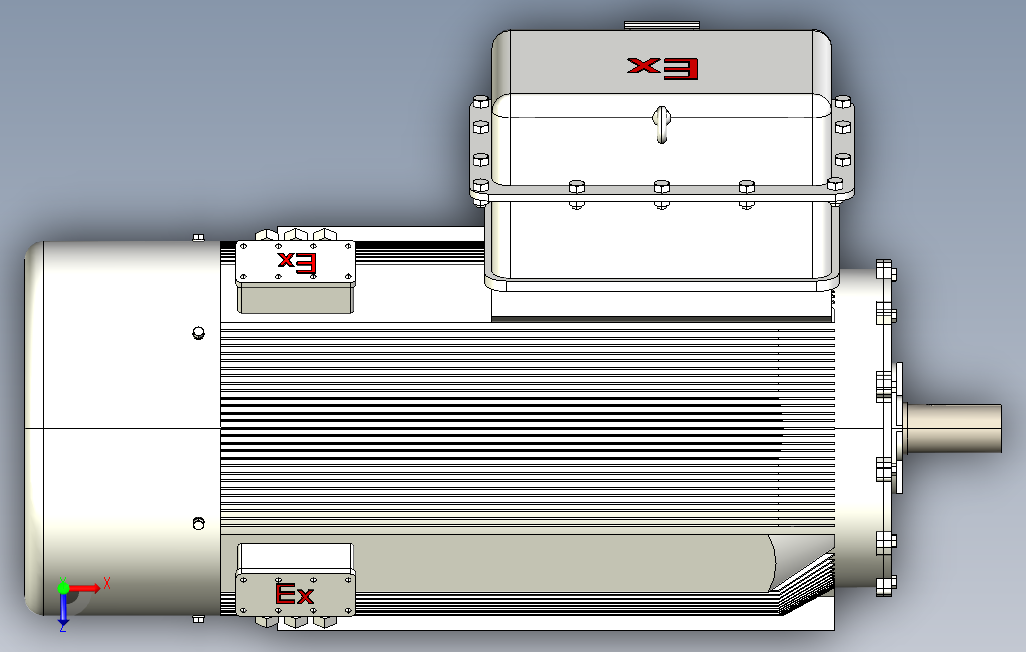 Yb2系列高压隔爆型三相异步电动机（10kv） Yb25002 4wf1 Step模型图纸下载 懒石网