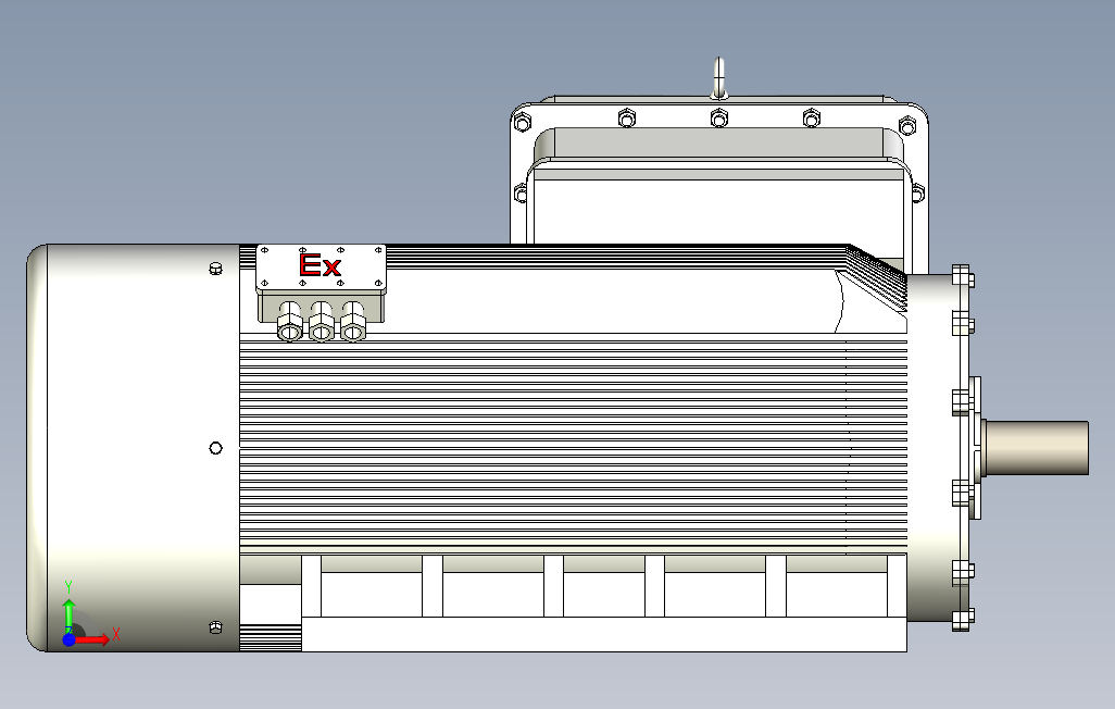 Yb2系列高压隔爆型三相异步电动机（10kv） Yb25002 4wf1 Step模型图纸下载 懒石网