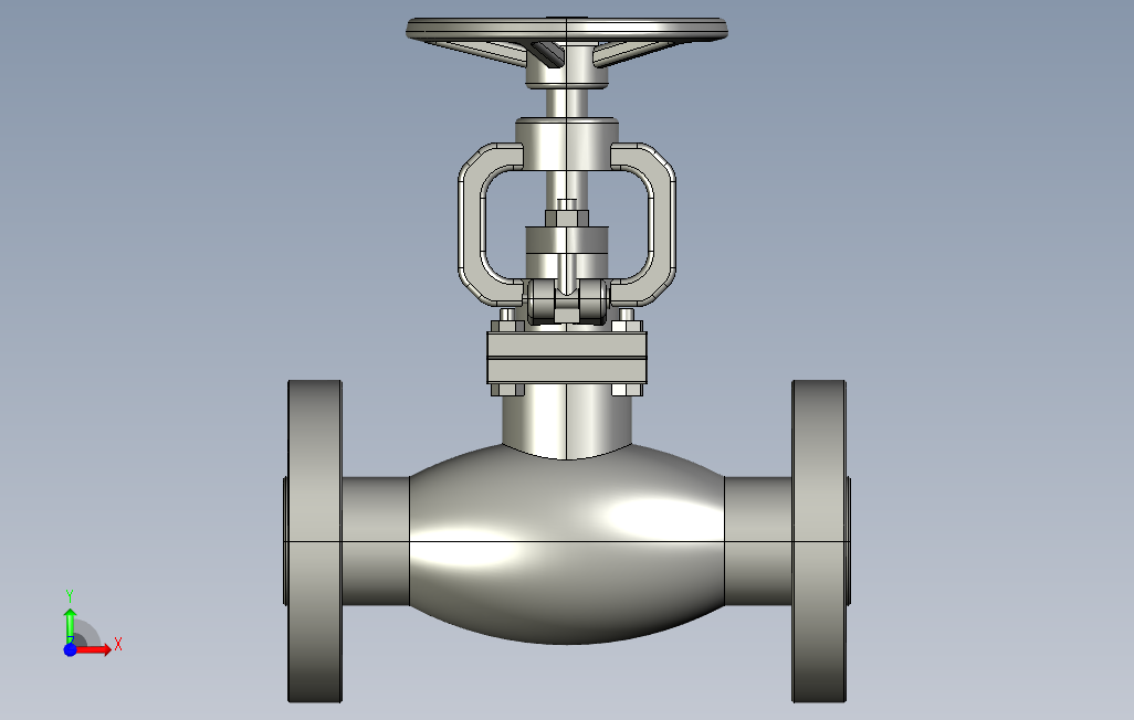 900-1500LbB.B[DN32]截止阀_STEP_模型图纸下载 – 懒石网