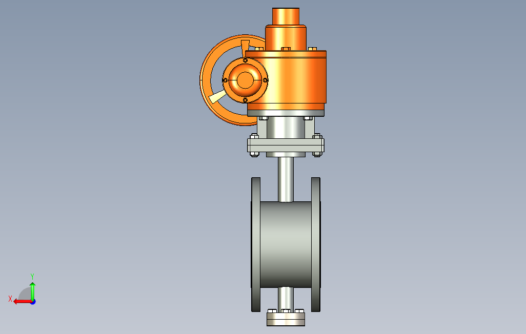 D943H-25三偏心多层次金属硬密封蝶阀[D943H-25]DN125_STEP_模型图纸下载 – 懒石网