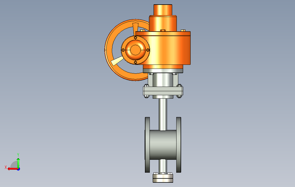 D943H-25三偏心多层次金属硬密封蝶阀[D943H-25]DN50_STEP_模型图纸下载 – 懒石网