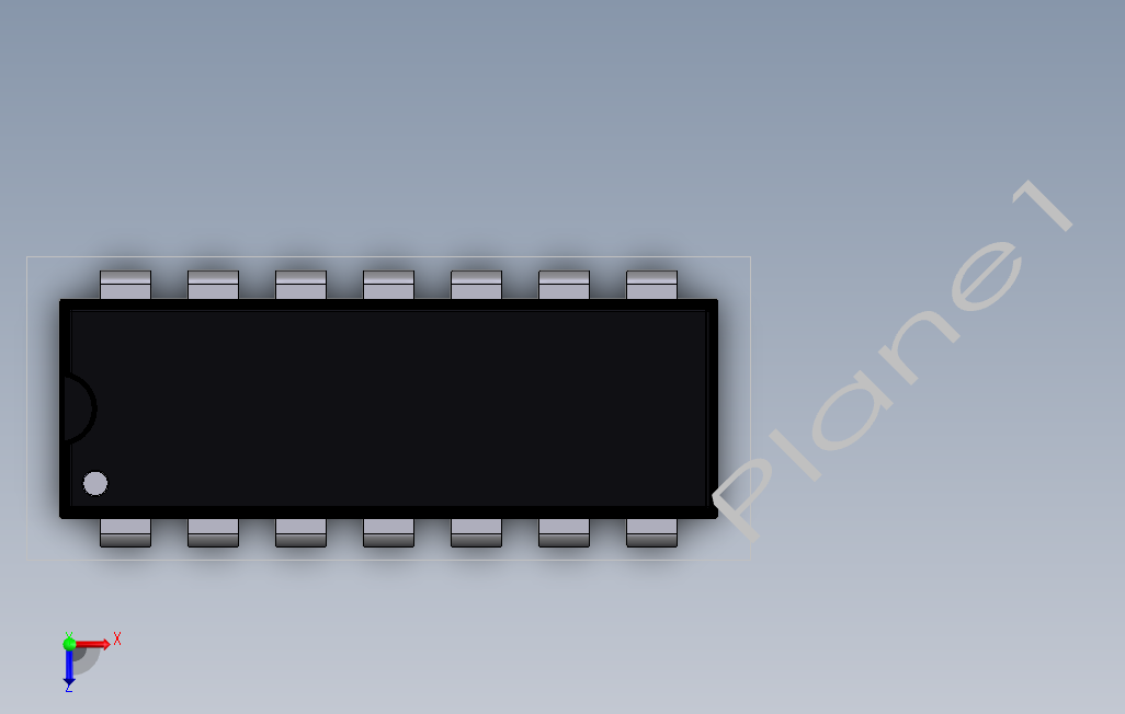 DIP-14_SOLIDWORKS 2008_模型图纸下载 – 懒石网