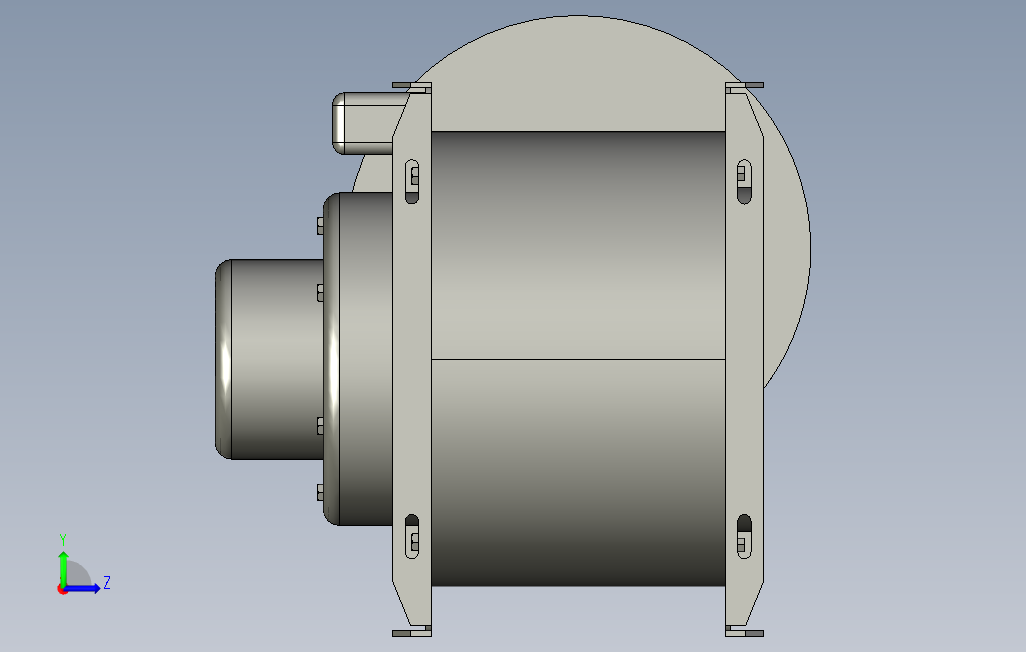 GF系列管道离心风机[GF150-6]_STEP_模型图纸下载 – 懒石网