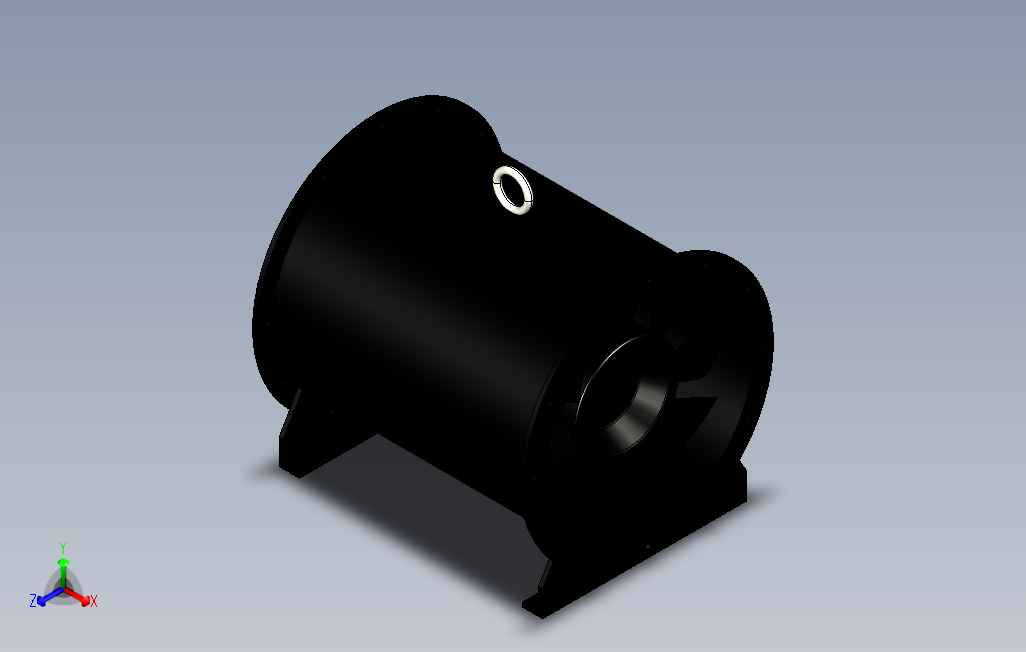 HTF（B）消防排烟轴流离心风机[HTF（B）消防排烟轴流离心风机-ⅡNo5]_STEP_模型图纸下载 – 懒石网