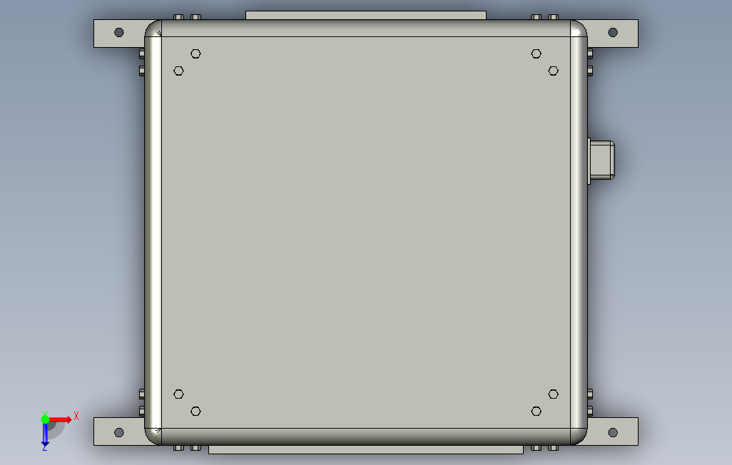 JSF-X-GM、GH系列低噪声风机箱[JSF-X-250GM]_STEP_模型图纸下载 – 懒石网