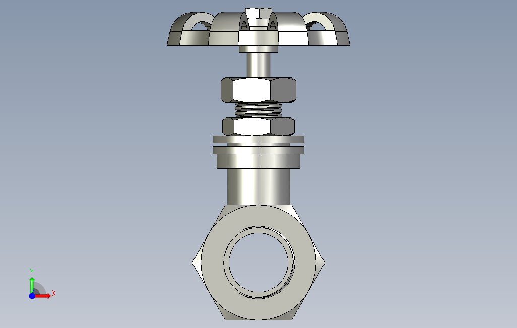 JY-101黄铜闸阀Z15W-16T[DN20]_STEP_模型图纸下载 – 懒石网
