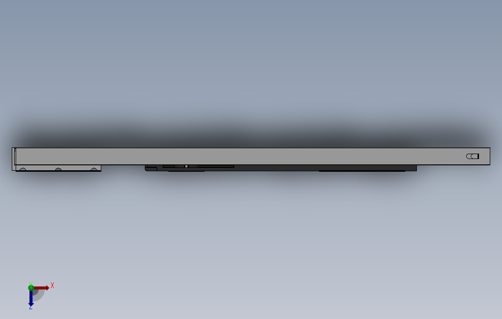 CB199骑马抽屉[CB03-400-C]_SOLIDWORKS 2018_模型图纸下载 – 懒石网