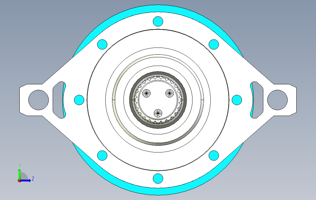 200C1S～201C1S行星减速机[MN1E201C1S5.85TA-IM041-V3]_STEP_模型图纸下载 – 懒石网