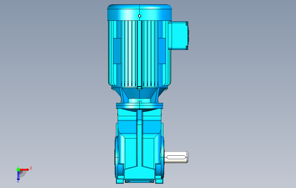 K77螺旋锥齿轮减速机[K77-Y2-5.5-4P-20.25-M1-Ⅰ-A-CW]_STEP_模型图纸下载 – 懒石网