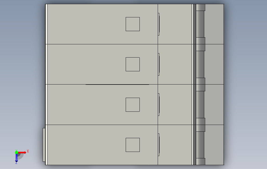 NB7小型断路器[NB7-40-4P-C].step_STEP_模型图纸下载 – 懒石网