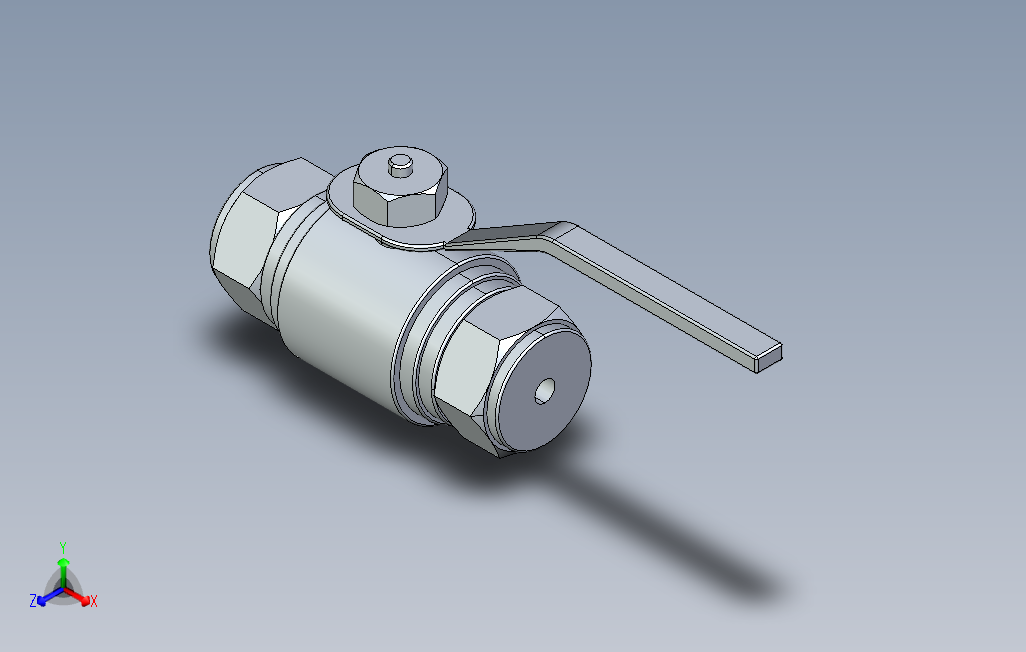 QG.M1压力表球阀[QG.M1压力表球阀]DN3_STEP_模型图纸下载 – 懒石网