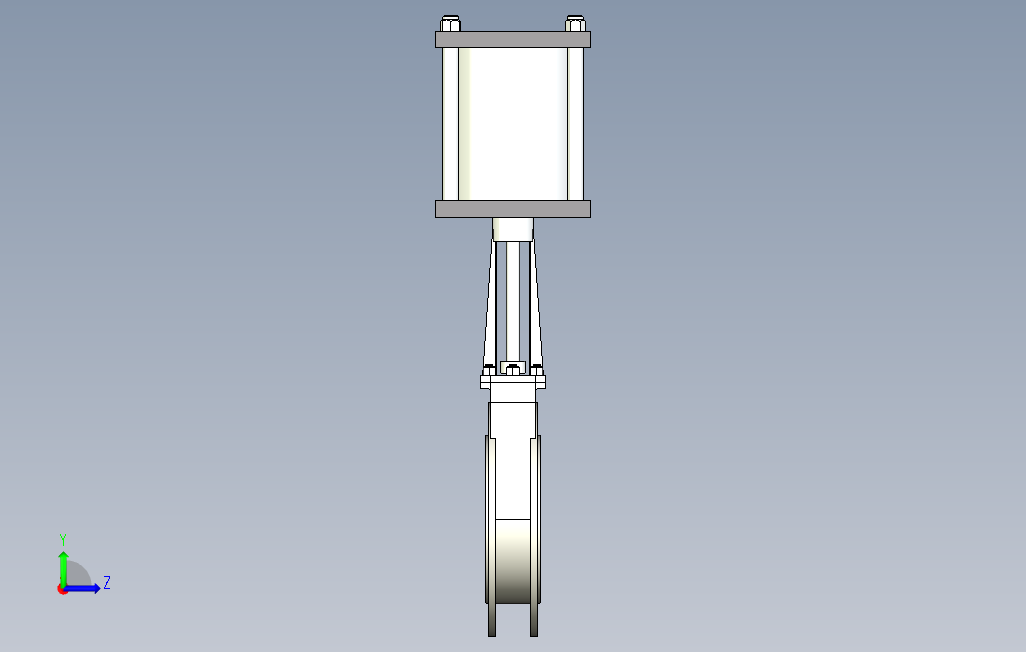 Rvz673h系列浆液阀 Rvz673h Dn100step模型图纸下载 懒石网