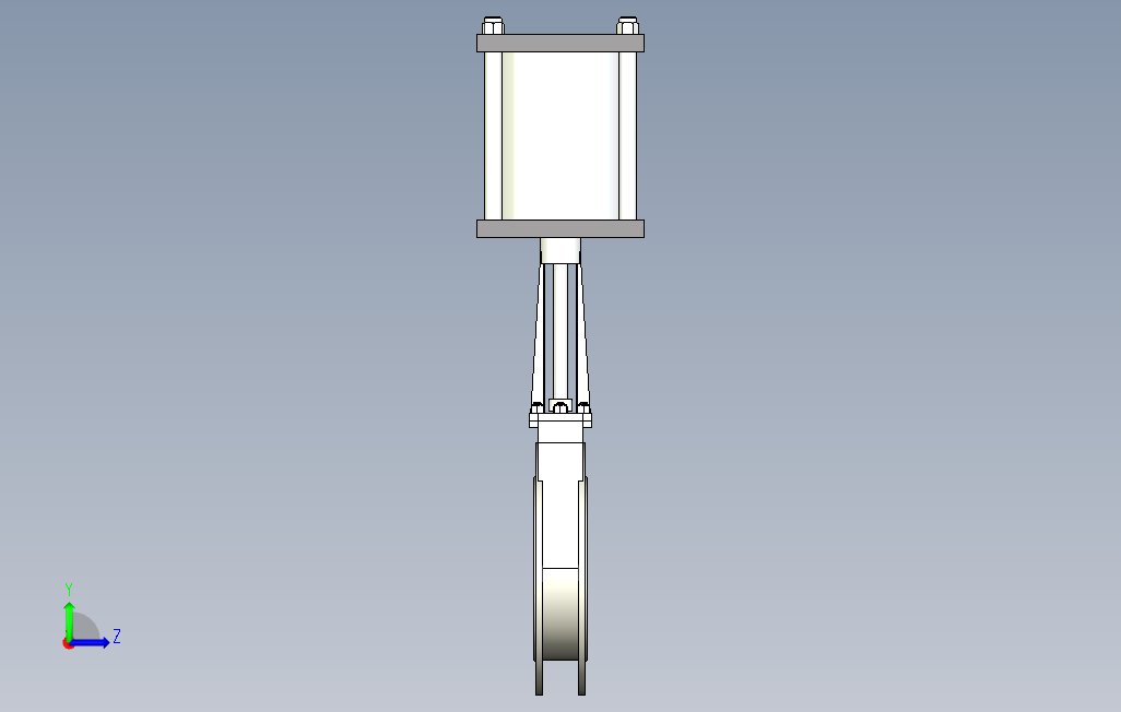 Rvz673h系列浆液阀 Rvz673h Dn150step模型图纸下载 懒石网