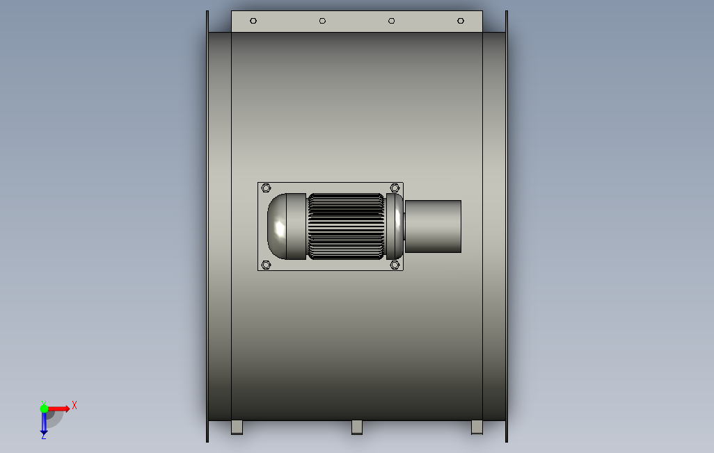 T30C式轴流通风机[T30C式轴流通风机-7C]_STEP_模型图纸下载 – 懒石网