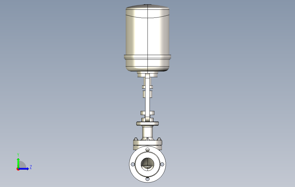 ZDLP-16CDN65调节阀[ZDLP-16CDN65]_STEP_模型图纸下载 – 懒石网