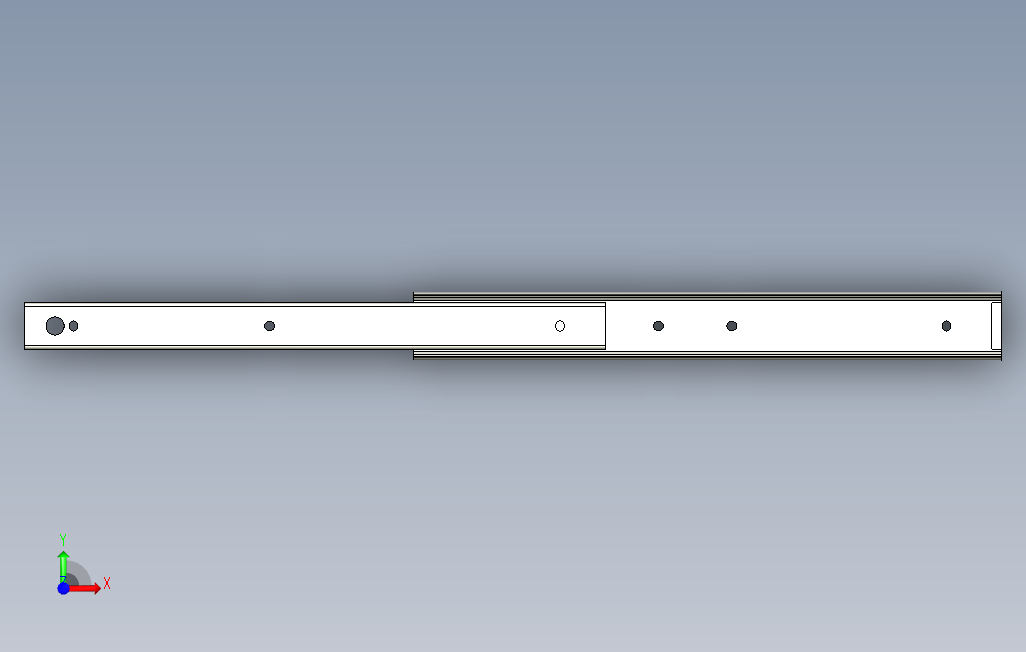 中载型带制动保持型抽屉滑轨 Drek30 Step模型图纸下载 懒石网