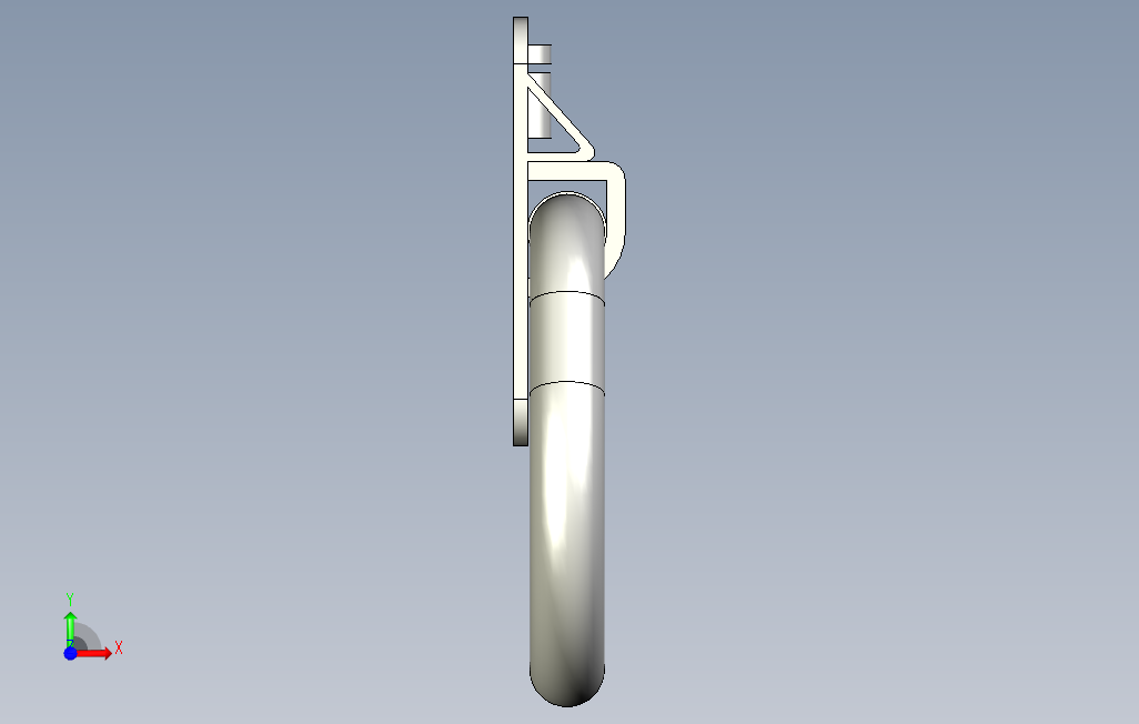 弹簧型经济型拉手 E Hqss57 Step模型图纸下载 懒石网