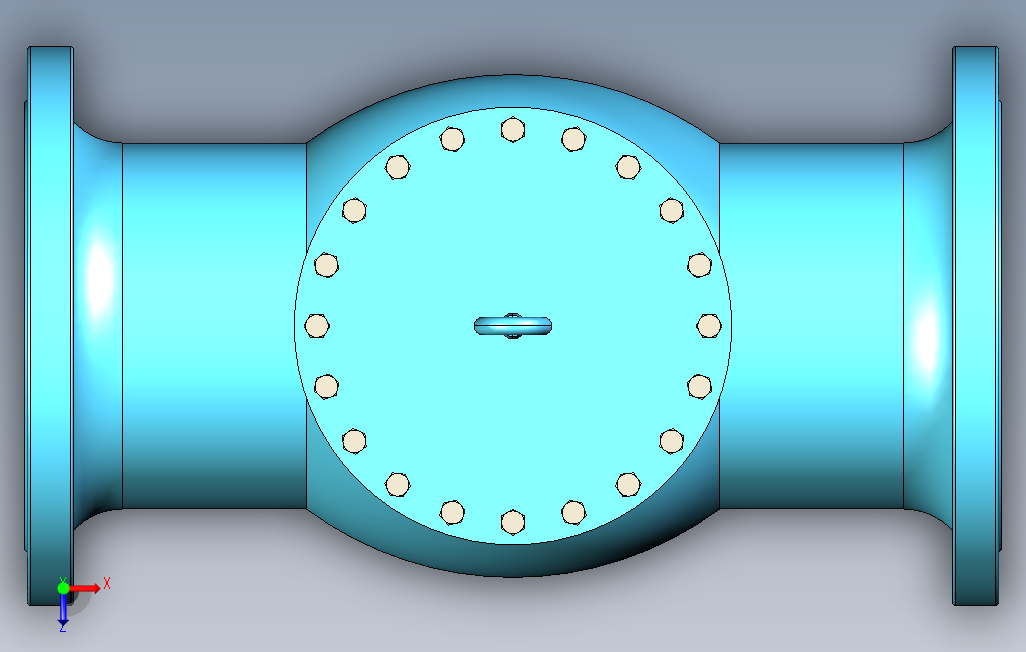 旋启式止回阀（H44H）[H44H-6.4-DN500]_STEP_模型图纸下载 – 懒石网