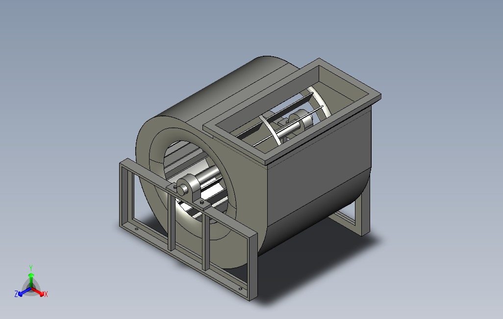 风机YDW4.5AL-90deg[YDW4.5AL-90°]_STEP_模型图纸下载 – 懒石网
