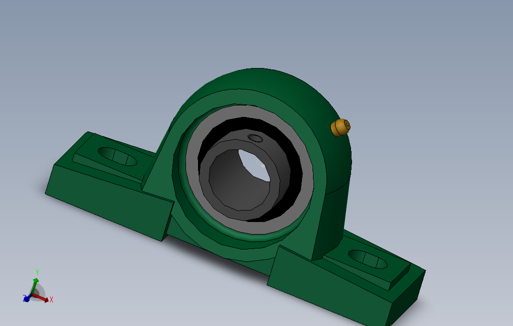 UCP205.SLDPRT_SOLIDWORKS 2014_模型图纸下载 – 懒石网
