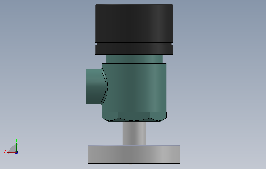 A41Y-160单法兰安全阀DN10.SLDPRT_SOLIDWORKS 2012_模型图纸下载 – 懒石网