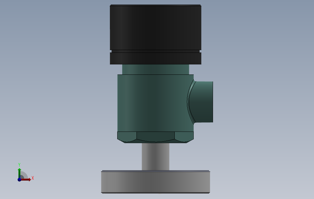 A41Y-160单法兰安全阀DN10.SLDPRT_SOLIDWORKS 2012_模型图纸下载 – 懒石网