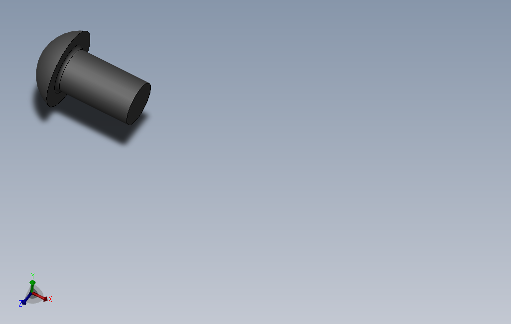 半圆头铆钉φ4x7sldprtsolidworks 2007模型图纸免费下载 懒石网