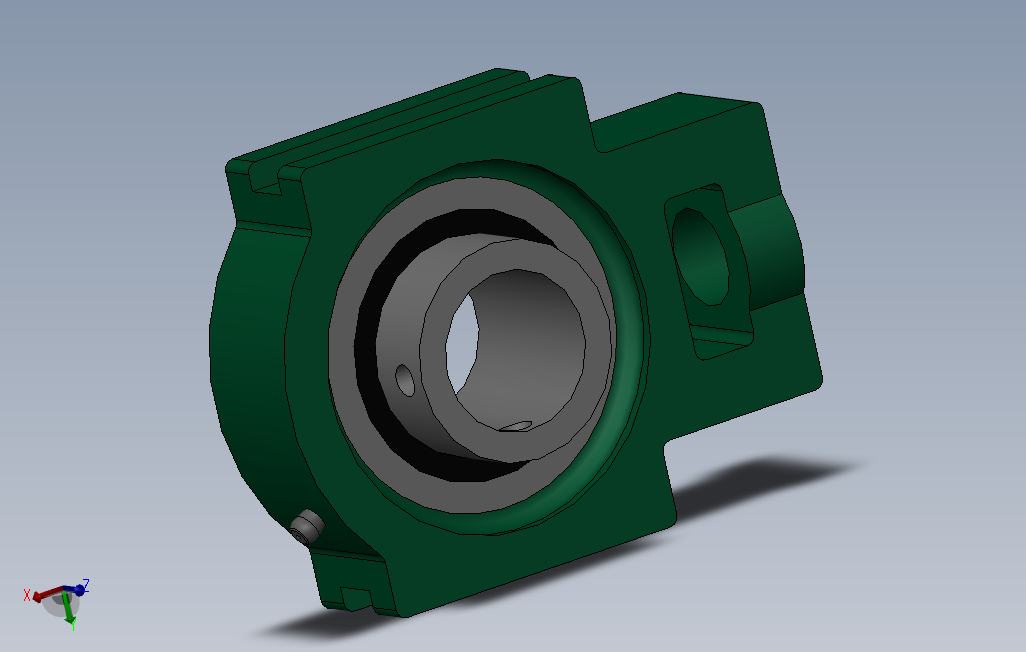 带座轴承UCT-205.SLDPRT_SOLIDWORKS 2007_模型图纸下载 – 懒石网