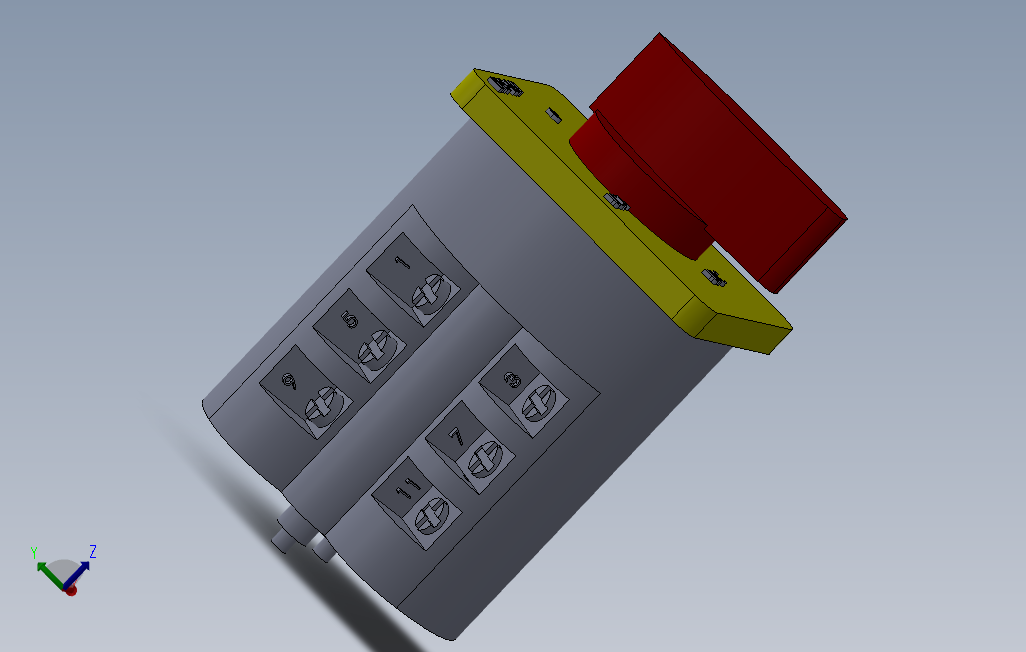 德力西电气lw5 16d开关，按钮，接触器，电表sldprtsolidworks 2013模型图纸下载 懒石网