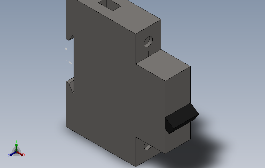 德力西电气 Cdb7 631p开关，按钮，接触器，电表sldprtsolidworks 2013模型图纸下载 懒石网