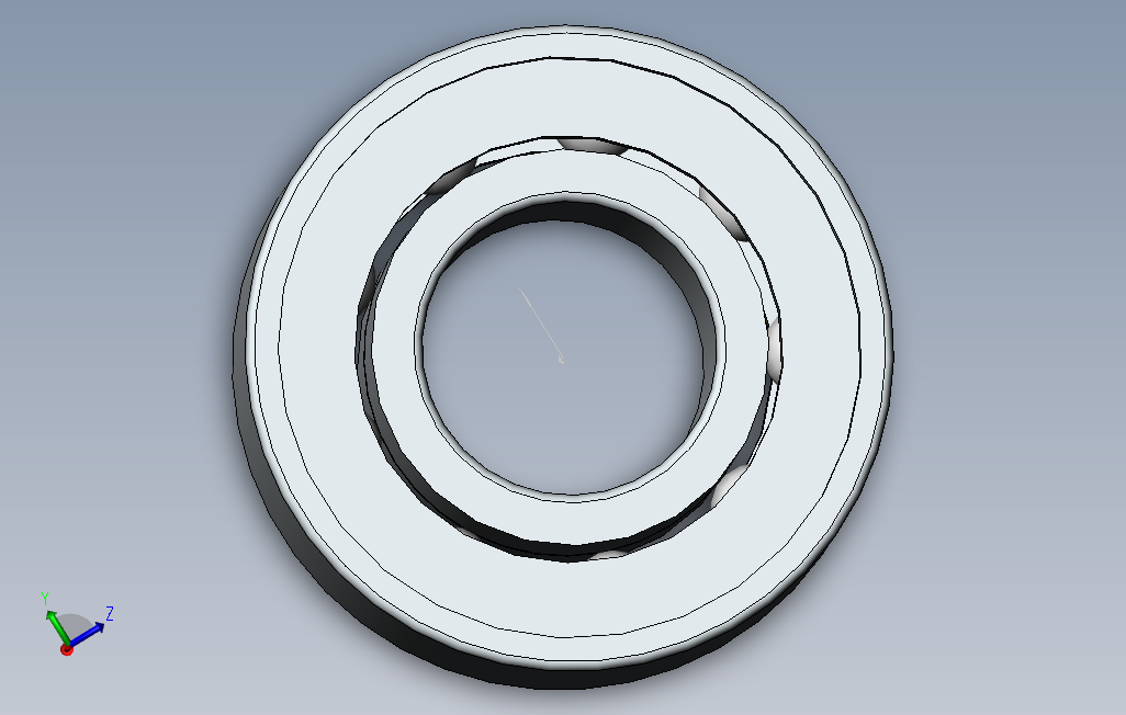 深沟球轴承61900-2RZ.SLDPRT_SOLIDWORKS 2009_模型图纸下载 – 懒石网