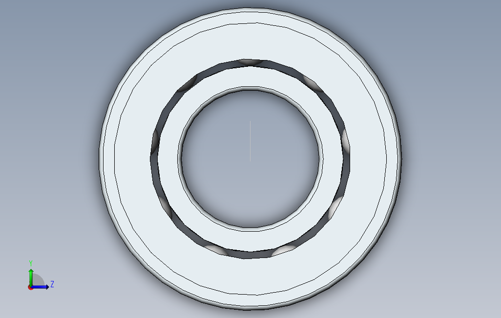深沟球轴承61900-2RZ.SLDPRT_SOLIDWORKS 2009_模型图纸下载 – 懒石网