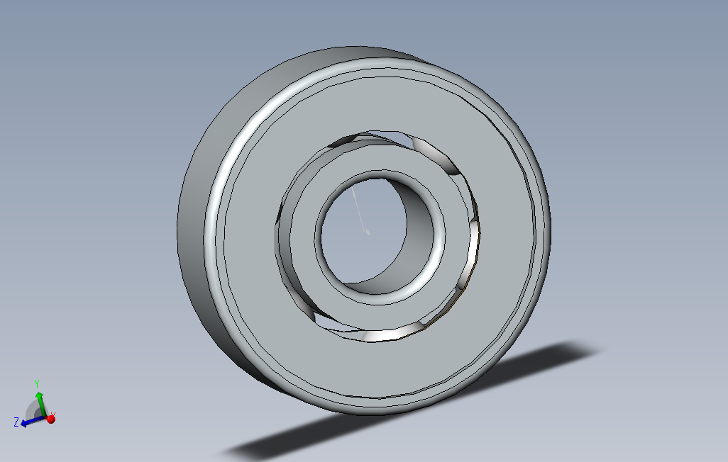 深沟球轴承6301-2RZ.SLDPRT_SOLIDWORKS 2009_模型图纸下载 – 懒石网