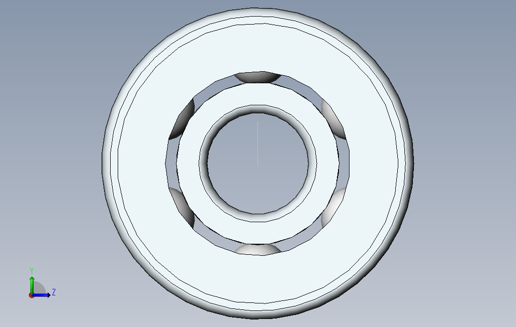 深沟球轴承6301-2RZ.SLDPRT_SOLIDWORKS 2009_模型图纸下载 – 懒石网