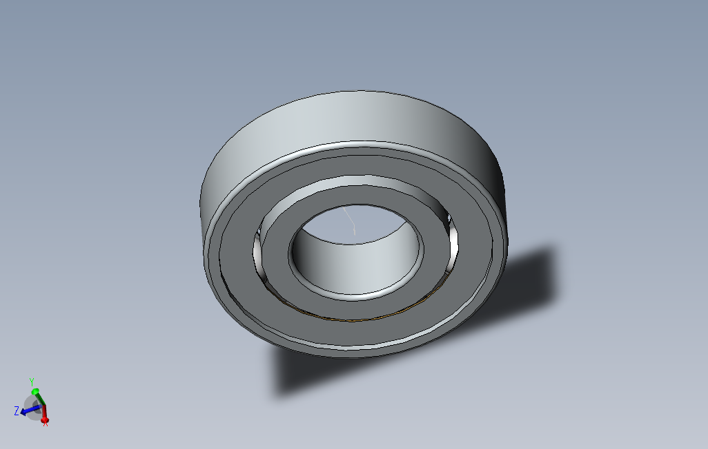 深沟球轴承6306-2RZ.SLDPRT_SOLIDWORKS 2009_模型图纸下载 – 懒石网