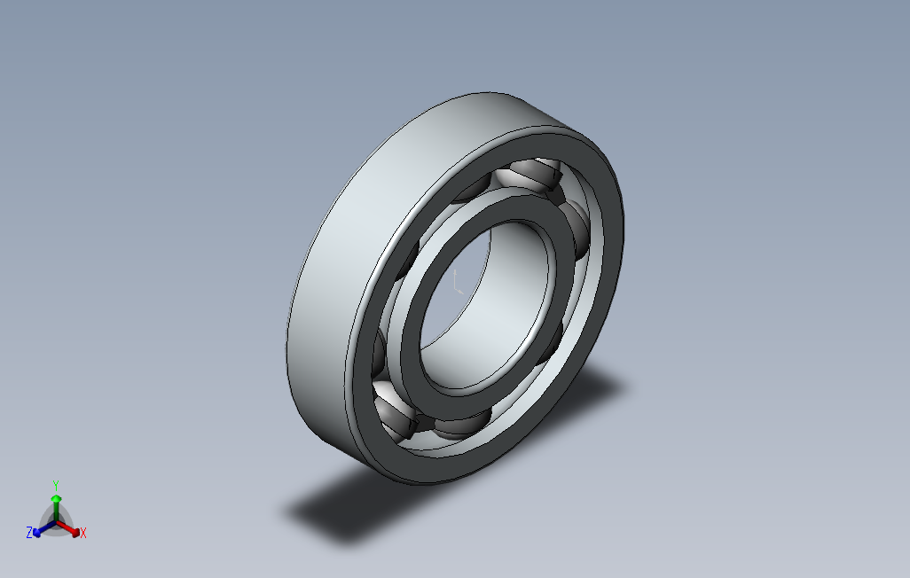 滚动轴承6313sldprtsolidworks 2009模型图纸下载 懒石网